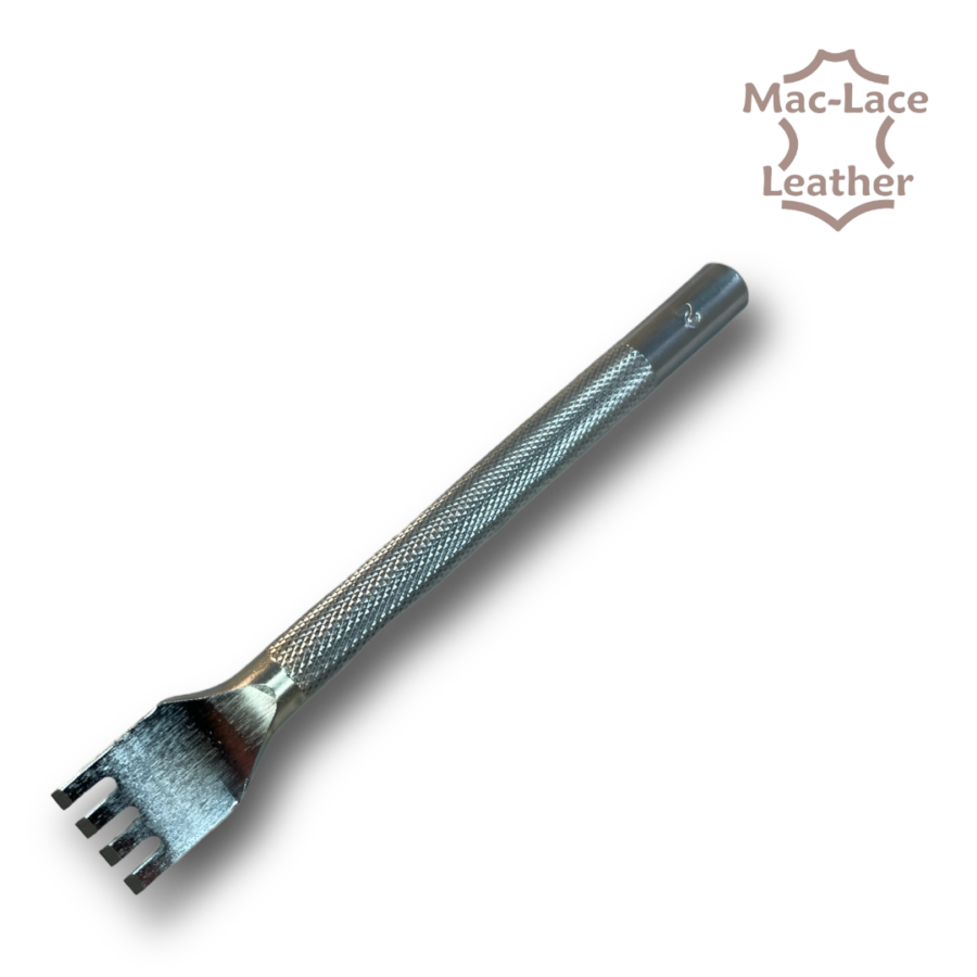3-Prong Buck Stitch Lace Chisel 3mm | Mac-Lace Leather | Buy Online
