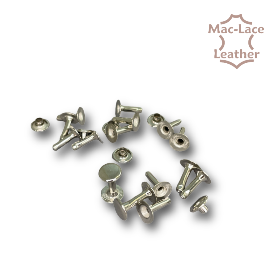 Buy 10mm Nickel Single Cap Rivet, 100 Pack in Australia