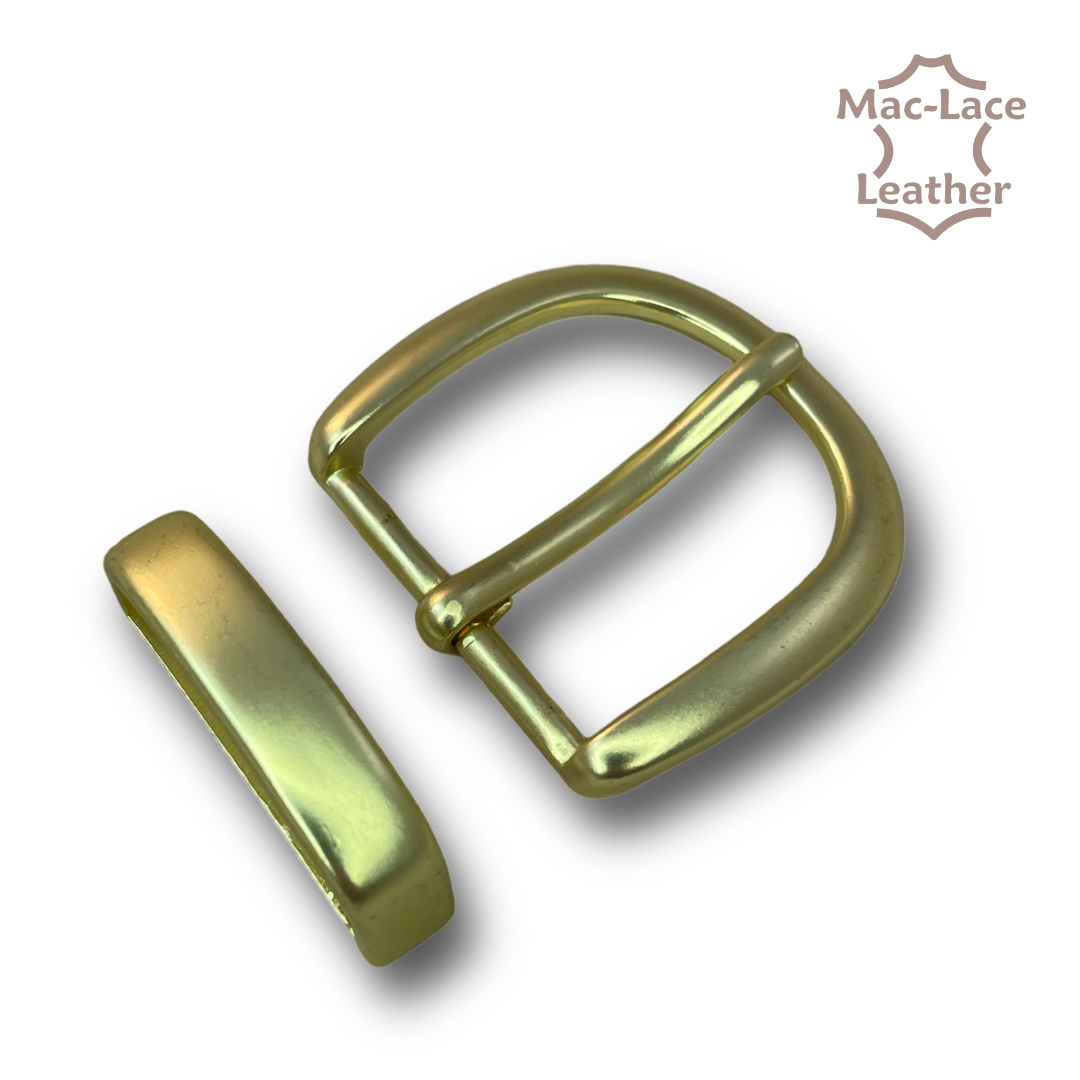 Buckle Combo Matt Brass 32mm | Mac-Lace Leather | Buy Online