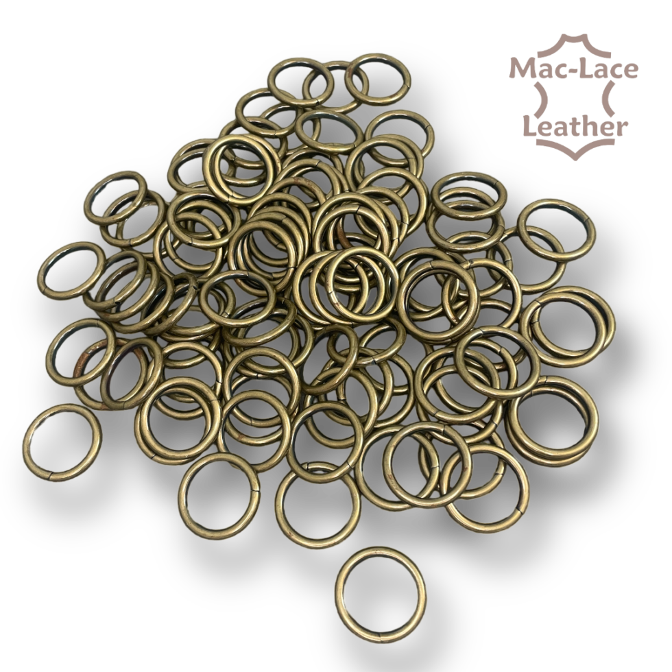25mm non-welded Antique Rings Pack of 10 | Mac-Lace Leather | Buy Online