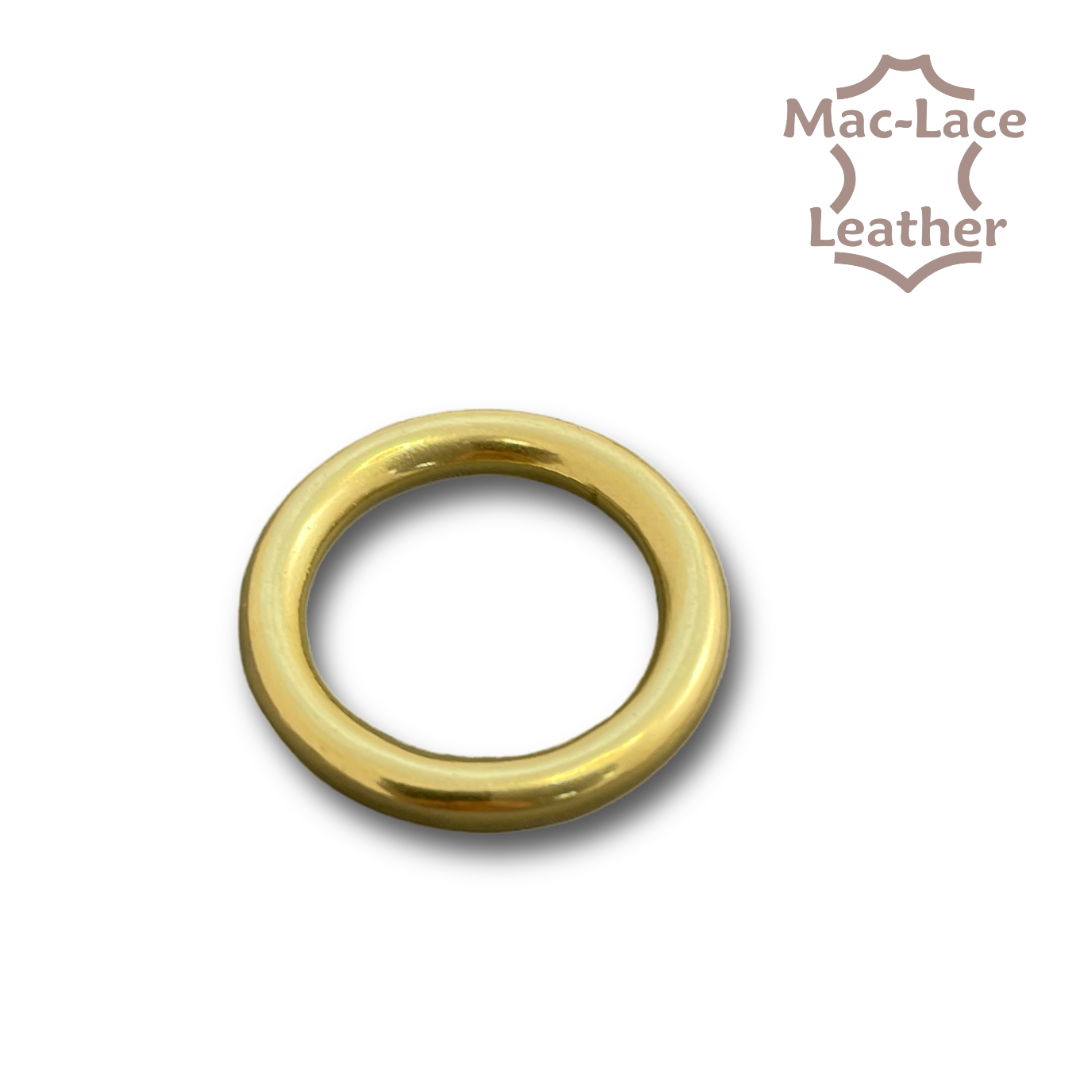 Solid Brass 25mm Ring | Mac-Lace Leather | Buy Online