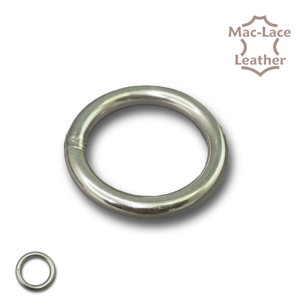 Stainless Steel 32mm Ring | Mac-Lace Leather | Buy Online