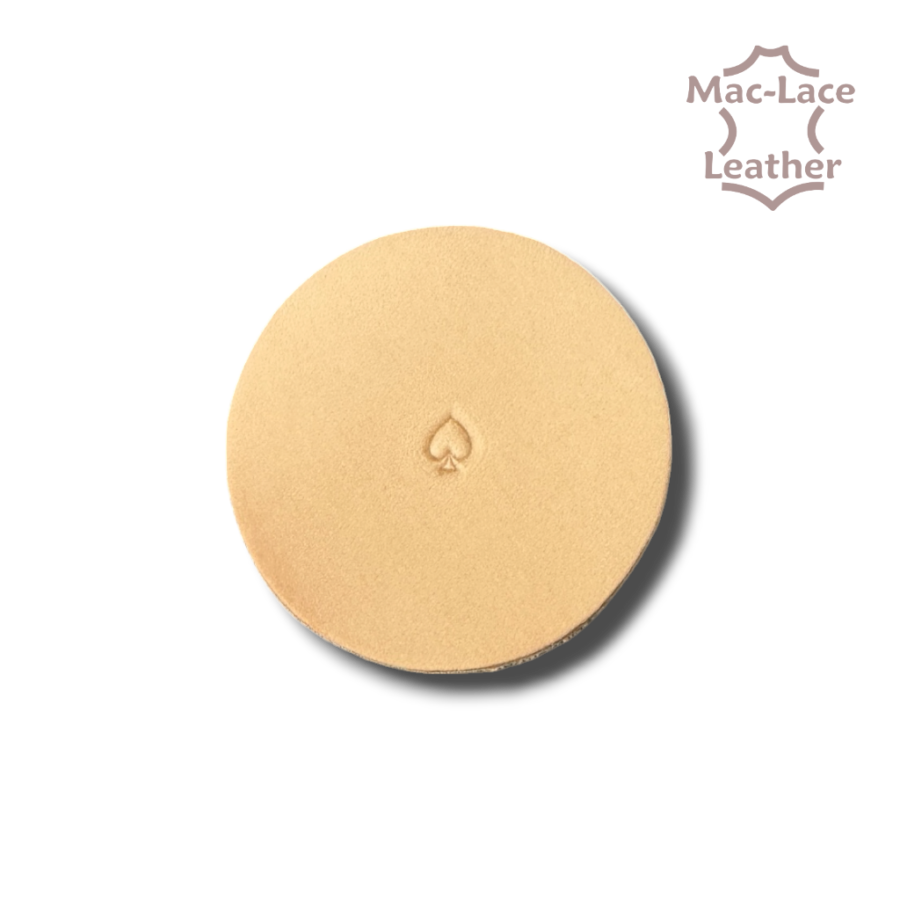 6mm Spade Leather Stamp Tool for Veg Tanned Leather Crafts