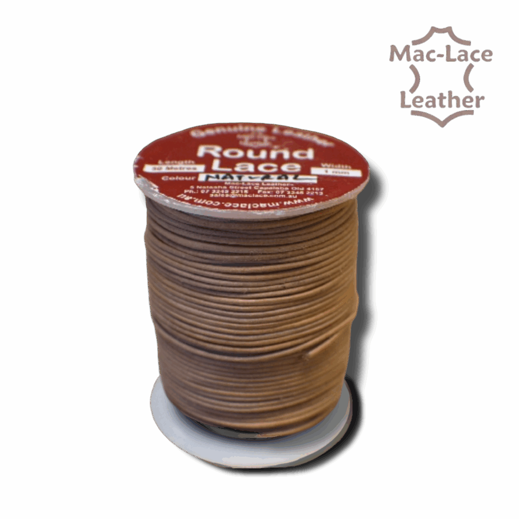 Round Leather Cow Lace | Mac-Lace Leather | Buy Leathercraft Online