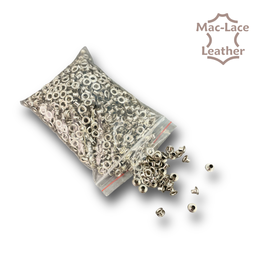 Nickel Eyelet 3mm Pack of 1000 | Mac-Lace Leather | Buy Online