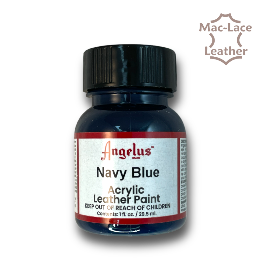 Angelus Navy-Blue Leather Paint 29ml | Mac-Lace Leather | Buy Online