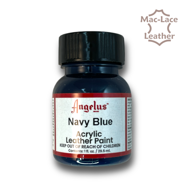 Angelus Navy-Blue Leather Paint 29ml | Mac-Lace Leather | Buy Online