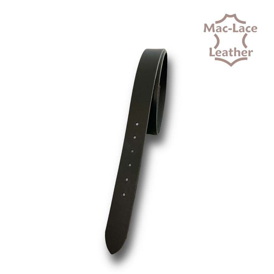 Black/Sheen Premium Italian Belt-Blanks | Mac-Lace Leather | Buy Online