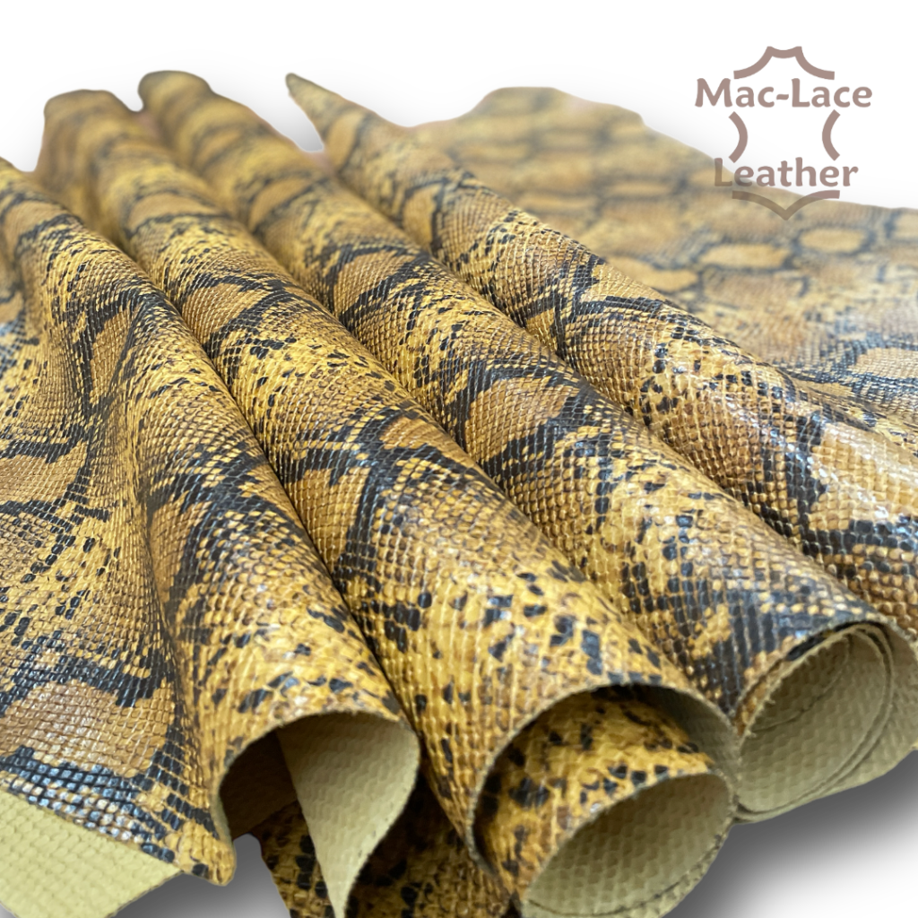 Yellow Puffer Print 1.3mm | Mac-Lace Leather | Buy Online