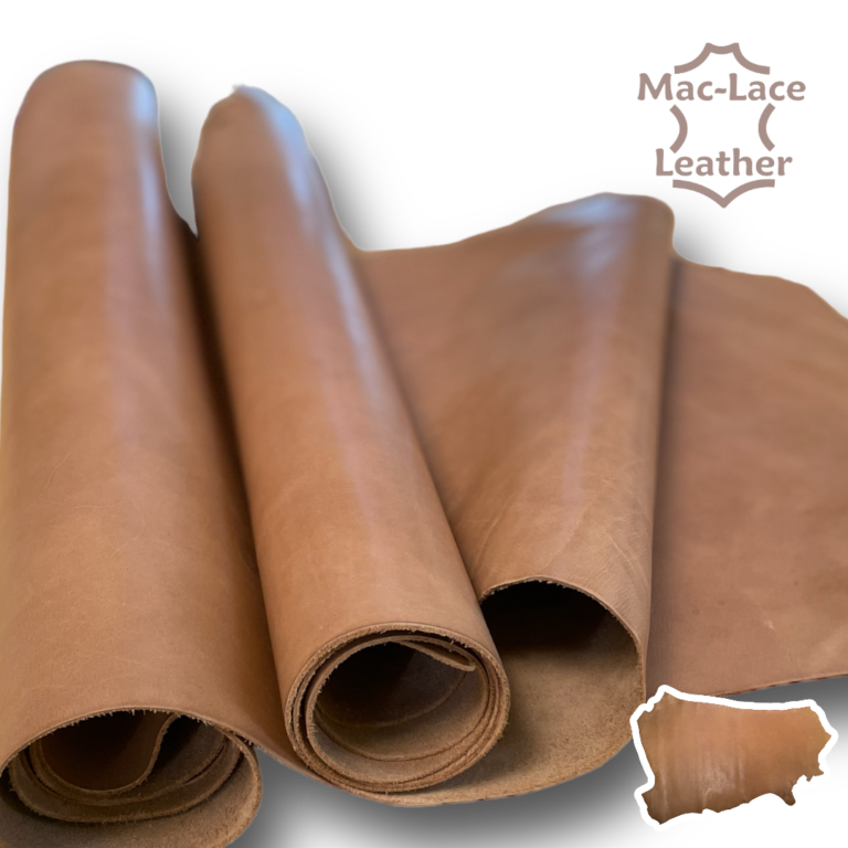 Full-Grain Kingston Toffee Leather | Mac-Lace Leather | Buy Online