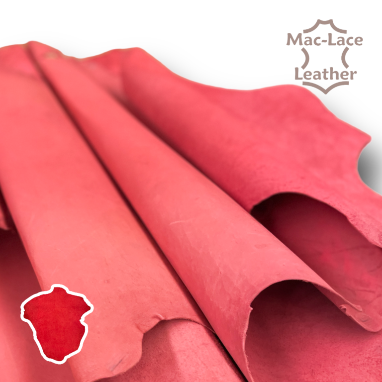 Red Kangaroo Hide Crust | Mac-Lace Leather | Buy Online