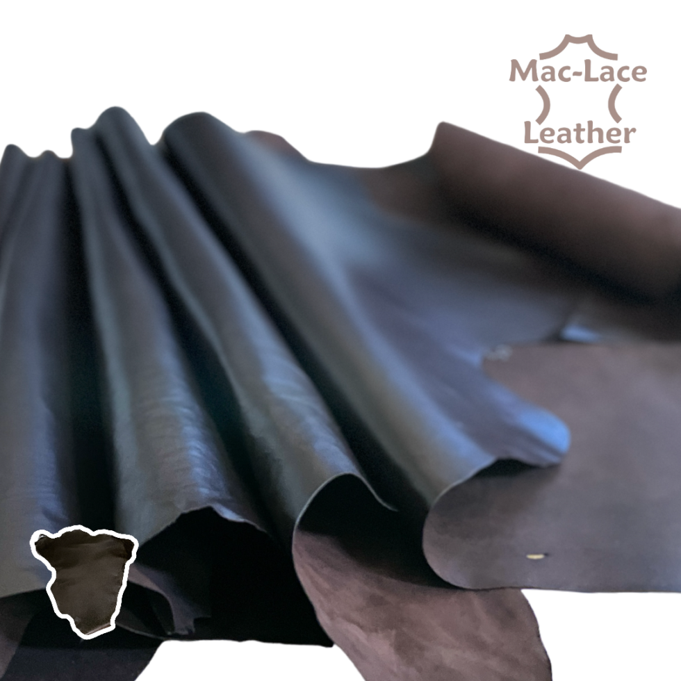 Dark Brown Kangaroo Hide Full-Grain Veg-Tanned | Mac-Lace Leather | Buy ...