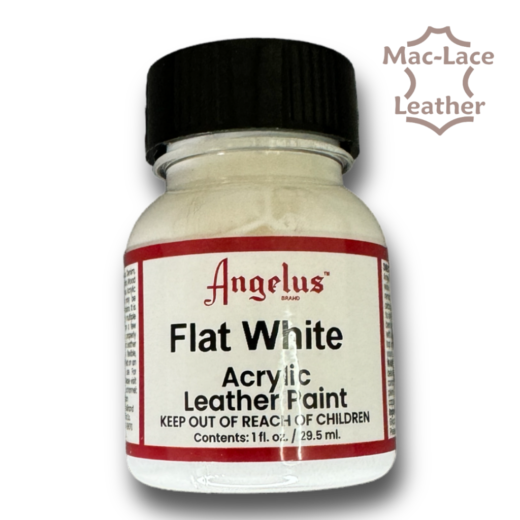 Angelus Flat-White Leather Paint 29ml | Mac-Lace Leather | Buy Online